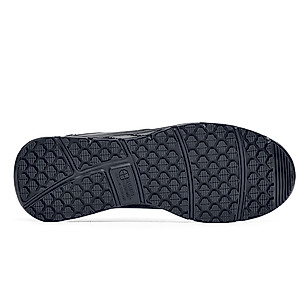 Shoes for Crews Cater II, Men's Non Slip, Slip On Shoes for Men, Water Resistant Mens Work Shoes - Med Comfortable Slip Resistant Work Shoes Men, Safety Footwear, Black, Size 7.5