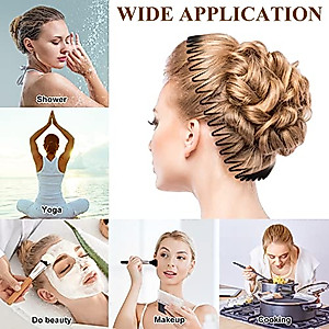 Soft 'N Style Flexible Headbands Stretch Headband Headbands Women (3pc-Black)