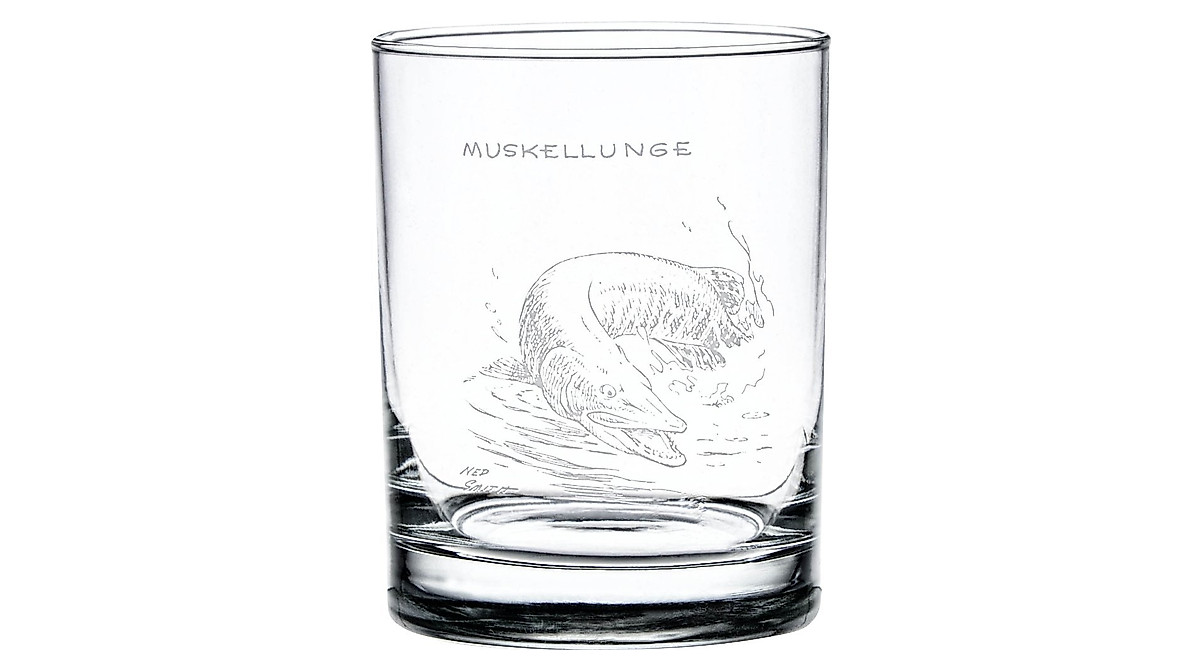 Culver Ned Smith Freshwater Fish Glass Set of 4