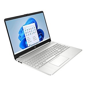 HP 2022 15.6" Touchscreen HD Laptop, 11th Generation Intel Core i5-1135G7, 8GB RAM, 512GB PCIe SSD, Intel Iris Xe Graphics Full-Size Keyboard, Natural Silver, Windows 11 S, 32GB USB Card