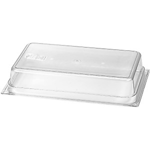 Carlisle FoodService Products StorPlus Plastic Full-Size Food Pan, 4 Deep Food Storage Container with 11 Quart Capacity, Polycarbonate, Full Size, Clear