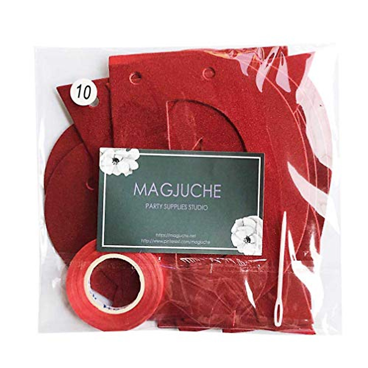 Red 69 Year Loved Banner, Red Glitter Happy 69th Birthday Party Decorations, Supplies