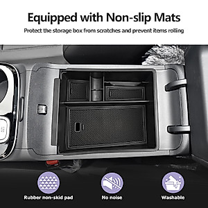ZCLINKO 2022-2024 Hynudai Tucson Center Console Organizer, Black (Portable, Increases Available Space, Easy Installation Material)