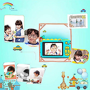 Kids Digital Camera, 1080P FHD Kids Camera 2 Inch IPS Screen Compatible Selfie Support 32GB SD Card, for Boys Girls Puzzle Pack Included