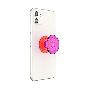 PopSockets PopTop (Top only. Base Sold Separately) Swappable Top for PopSockets Phone Grip Base - Neon Glow Electric Sunrise