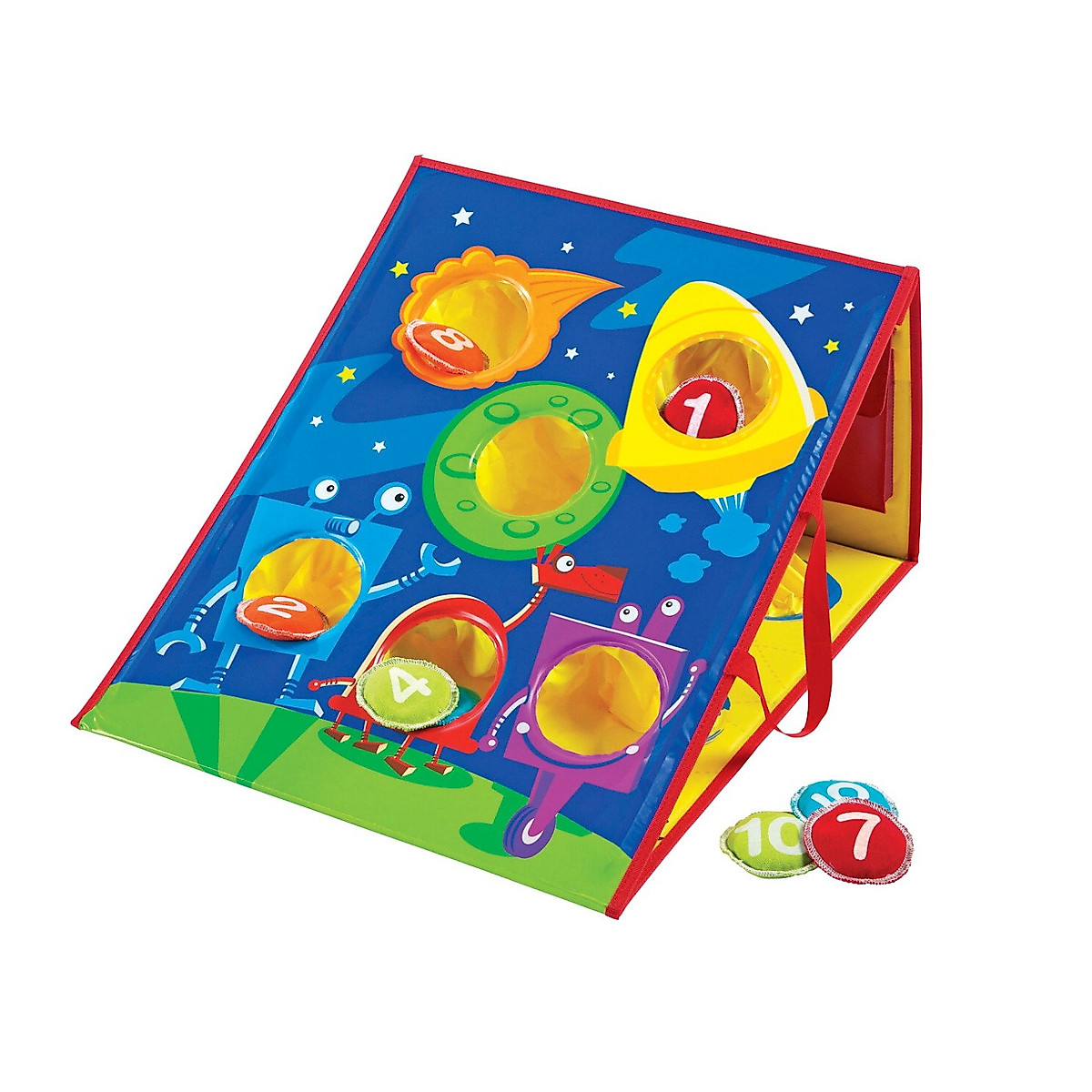 Learning Resources Smart Toss Game, 4 Different Bag Tossing Games, Cornhole Game, Easter Basket Stuffer, Bean Bag Game for Toddlers, Easter Games, Ages 3+