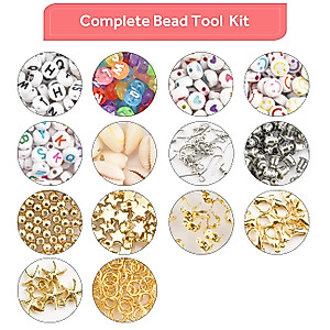 OIZEN 12000 Pcs DIY Glass Seed Beads for Jewelry Making Kit Bracelets Necklace Ring Making Kits Letter Alphabet Beads Art and Craft