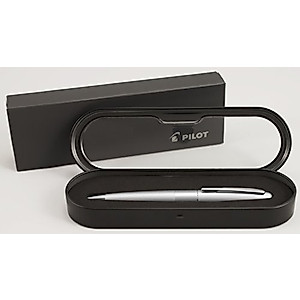 PILOT Metropolitan Collection Fountain Pen, Silver Barrel, Classic Design, Fine Nib, Black Ink (91113)