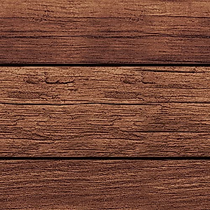 Beistle 2 Piece Disposable Plastic Wooden Print Tablecovers For Western Theme Birthday Party Pirate Tableware Decorations