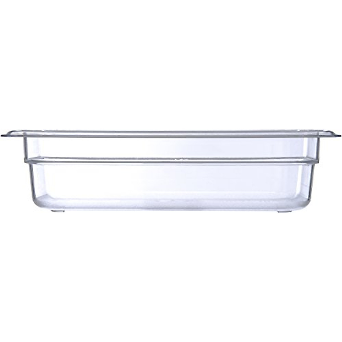 Carlisle FoodService Products Plastic Food Pan 1/4 Size 2.5 Inches Deep Clear