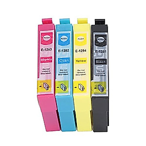 Hilitand 4Pcs Printer Cartridge Print Cartridge with Ink Simple Installation Printing Ink Cartridge for Office Print Photos, Test Papers, Documents