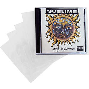 (500) CD Jewel Box Outer Sleeves - Premium 2mil Thick - Flush Cut - Archival Quality #CDSB02