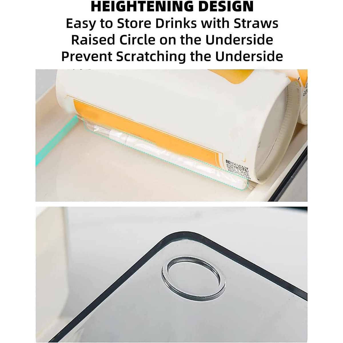 RUYICZB Soda Can Organizer for Refrigerator, 2-Layers Automatic Rolling Beverage Drink Can Storage Organizer, Beer Pop Can Organizer Dispenser Holder,Green