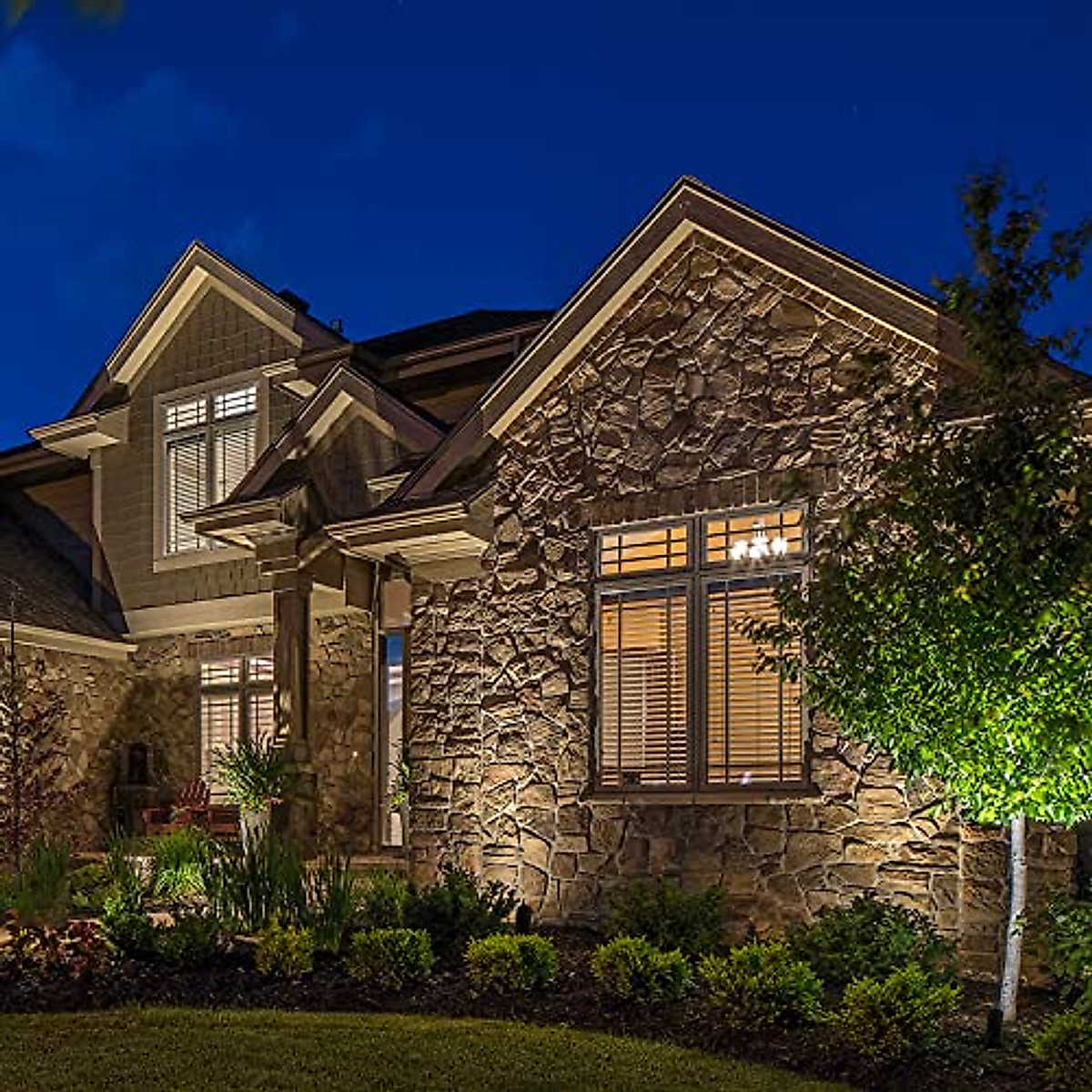 Malibu Landscape Spotlight 20W Flood Light 12V Low Voltage Outdoor Yard Light 176 Lumen 3000K Warm White Metal Landscape Lighting with Halogen Replacement Bulb Connector and Stake