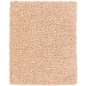 BoutiqueRugs Meru Contemporary Area Rug - Peach - 5'3" x 7'