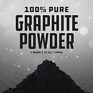 100% Pure Graphite Powder - 2 Pound Bag - 1 Quart - 32 oz - Highest Quality - Used as a Lubricant for Locks, Bearings, Fishing reels, and More - Ecoxall Chemicals