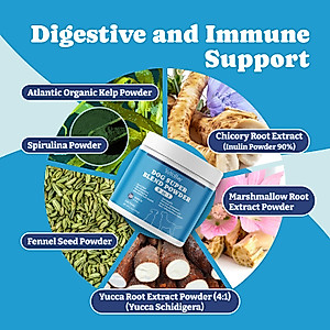 Supplements for Dogs, Dog Supplements Super Blend Powder 9 in 1, Vitamins for Dog, with Iceland Fish Powder, Support Gut Health, Hip and Joint, Multivitamin Support, 6.35oz, Fish Flavor