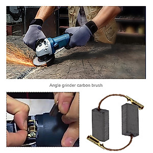 Create idea 20Pcs Angle Grinder Carbon Brushes 15x8x5mm/0.59x0.31x0.20inch Compatible with Bosch Replacement Repair Power Tool Spare Part