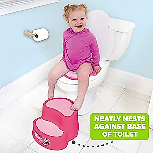 Disney Minnie Mouse 2-Tier Step Stool, Pink