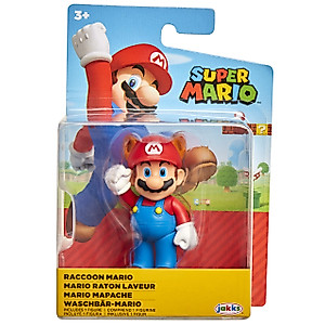 Super Mario Racoon Mario 2.5" Collectible Toy Action Figure