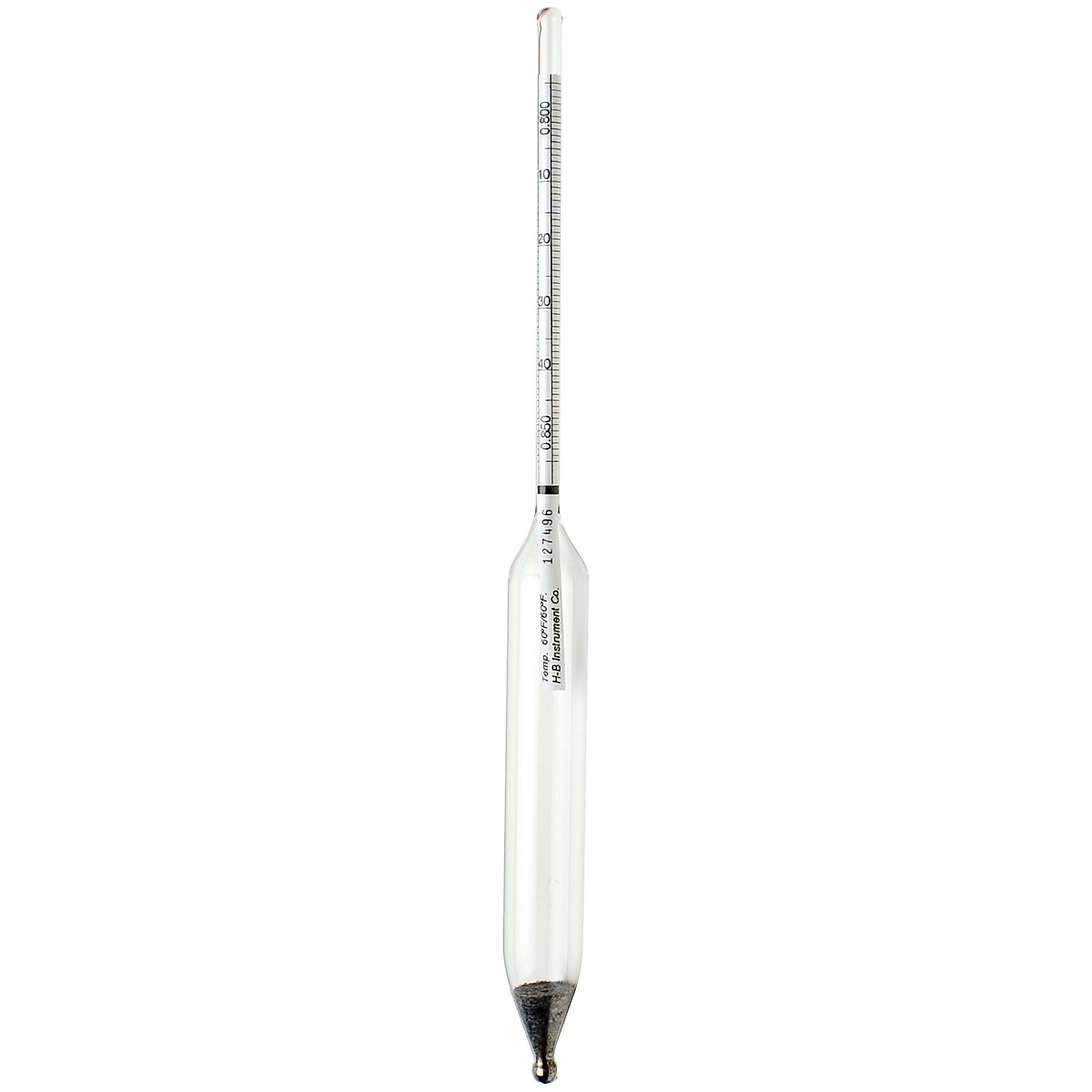 SP Bel-Art, H-B DURAC 0.750/0.800 Specific Gravity ASTM 104H Hydrometer for Light Liquids (B61891-1000)