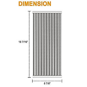 DcYourHome Stainless Steel Emitter Plates Replacement for Charbroil Commercial Tru-Infrared 463241013 463268008 463247009 463246909 463243911 463241313 463241314 463247109 466241313 Grill Parts,3-Pack