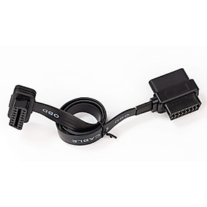 YPP OBD II OBD2 Pass-Through J1962M/F to J1962F Ribbon Splitter Cable 1 Male to 2 Female 2ft