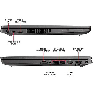 Dell Latitude 5400 Business Laptop, 14" (1920x1080) FHD Notebook, Intel Core i7-8665U, 16GB DDR4 RAM, 512GB SSD, CAM, Bluetooth, Windows 10 Pro (Renewed)