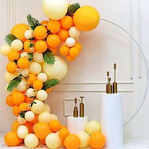 Neo LOONS® 100 pcs 5" Standard Orange Premium Latex Balloons - Great for Kids, Adult Birthdays, Weddings, Receptions, Baby Showers, Water Fights, or Any Celebration