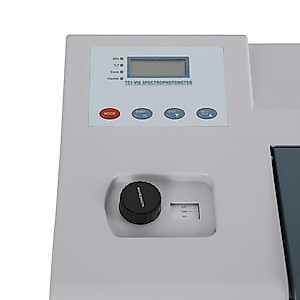 PIAOCAIYIN 721 Visible Spectrophotometer, 110V Lab Spectrometer Digital LCD Display 350-1020nm, Tungsten Lamp Laboratory Equipment, Low Noise, Automatic Zero