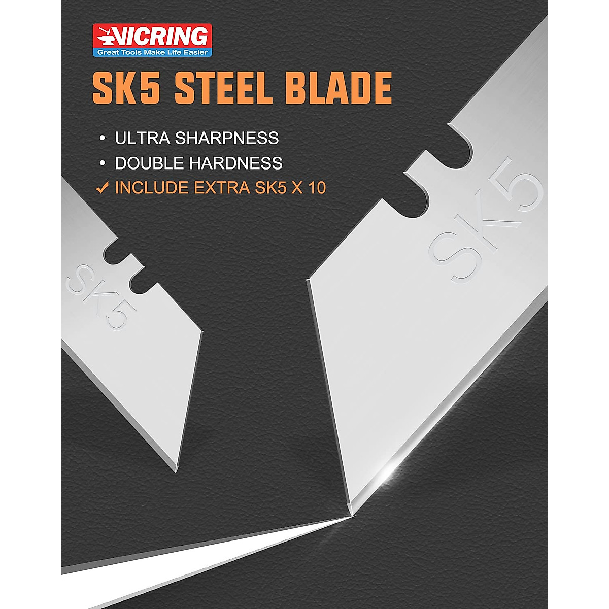 Utility Knife Box Cutter Retractable Heavy Duty SK5 Steel Blades Razor Knife Utility For Boxes Cardboard Carpet 2Pack Box Cutters (4-Pack, Multicolored)