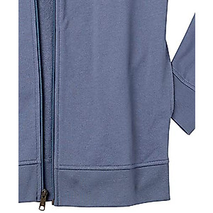Amazon Essentials Men's Lightweight French Terry Full-Zip Mock Neck Sweatshirt, Indigo, Medium