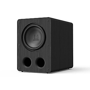 Monolith M-12 V2 12-Inch THX Certified Ultra 500 Watt Powered Subwoofer - Low Distortion, High Power Output, Vented HDF Cabinet, RCA and XLR Inputs, for Home Theater Systems, Black Ash Finish
