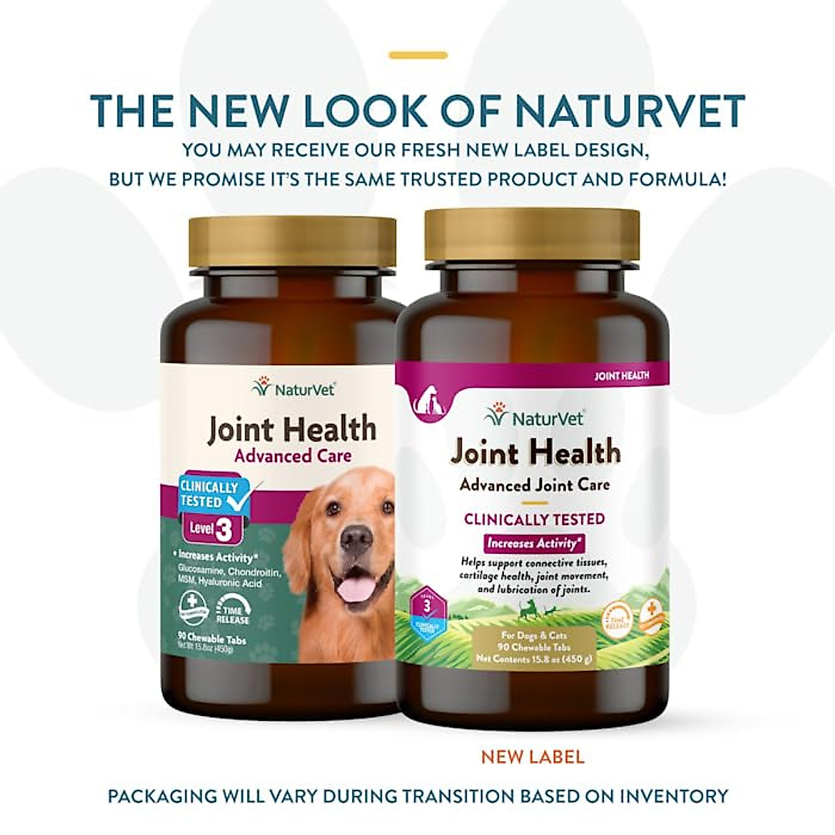 NaturVet Joint Health Time Release Level-3 Supreme Hip & Joint Dog Supplement