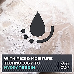 Dove Men+Care Mens Body Wash Dry Skin Body Wash with Micromoisture, Blue Eucalyptus and Birch Effectively Washes Away Bacteria While Nourishing Your Skin, 18 Fl Oz (Pack of 4)