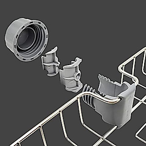 Citphto Sponge Holder Stainless Steel Faucet Kitchen Sink Caddy Organizer Detachable Hanging Sponge Holder for Kitchen Sink Bathroom Shower Rack Compatible with Faucets 0.63-1.0 Inches in Diameter