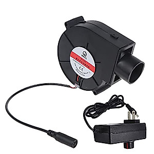 Electric BBQ Blower BBQ Fan Portable Smoker Fan Air Blower Fire Blower Starter Fire Charcoal Starter for Outdoor Barbecue Fire Bellow, Camping