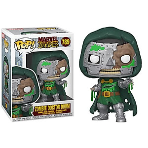 Funko Marvel Zombies - Zombie Dr. Doom Pop! Vinyl Figure (Bundled with Compatible Pop Box Protector Case)