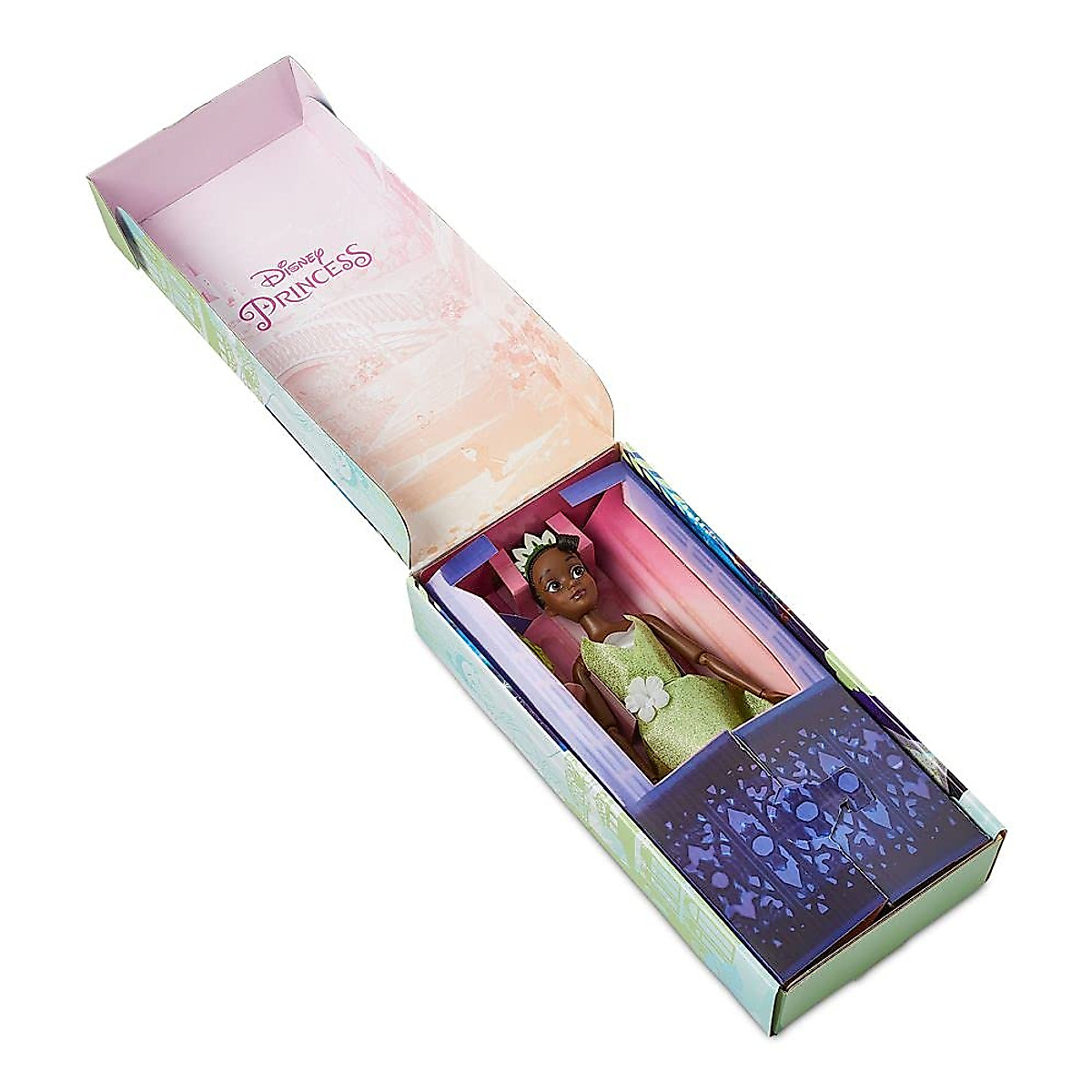 Disney Store Official Disney Princess Classic Doll (Tiana from The Princess and the Frog), 11 Inches, includes Brush with Molded Details, Posable Toy in Classic Outfit - Disney Princess Toys for Girls