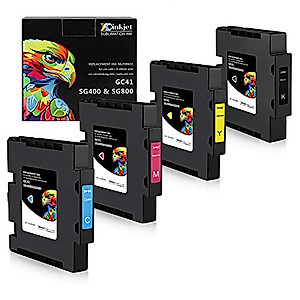 XCinkjet Sublimation Ink Cartridge Compatible for Sawgrass Virtuoso SG400 SG 800 Printer (1 Black, 1 Cyan, 1 Magenta, 1 Yellow , 4-Pack)