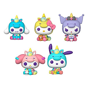 Funko Pop! Hello Kitty and Friends - Set of 5 - Cinnamoroll, Hello Kitty, Kuromi, My Melody, Pochacco