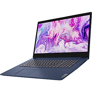 Lenovo 2023 IdeaPad 3 17.3" HD+ Laptop PC Intel 11th 2-Core i3-1115G4 36GB RAM DDR4 1TB M.2 NVMe SSD Iris Xe Graphics USB-C HDMI WiFi AX BT Webcam Card Reader Blue Windows 11 Pro w/RE Accessories