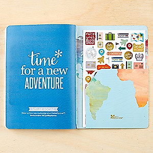 Erin Condren Designer Petite Planner - Travel Petite Planner, Includes Flight Schedule Details, Packing List by Category, Journaling for Experiences, and Spending, 5.7"x8.25"