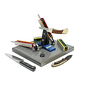 Wicked Edge Knife Sharpener - With Quartz Stone Base