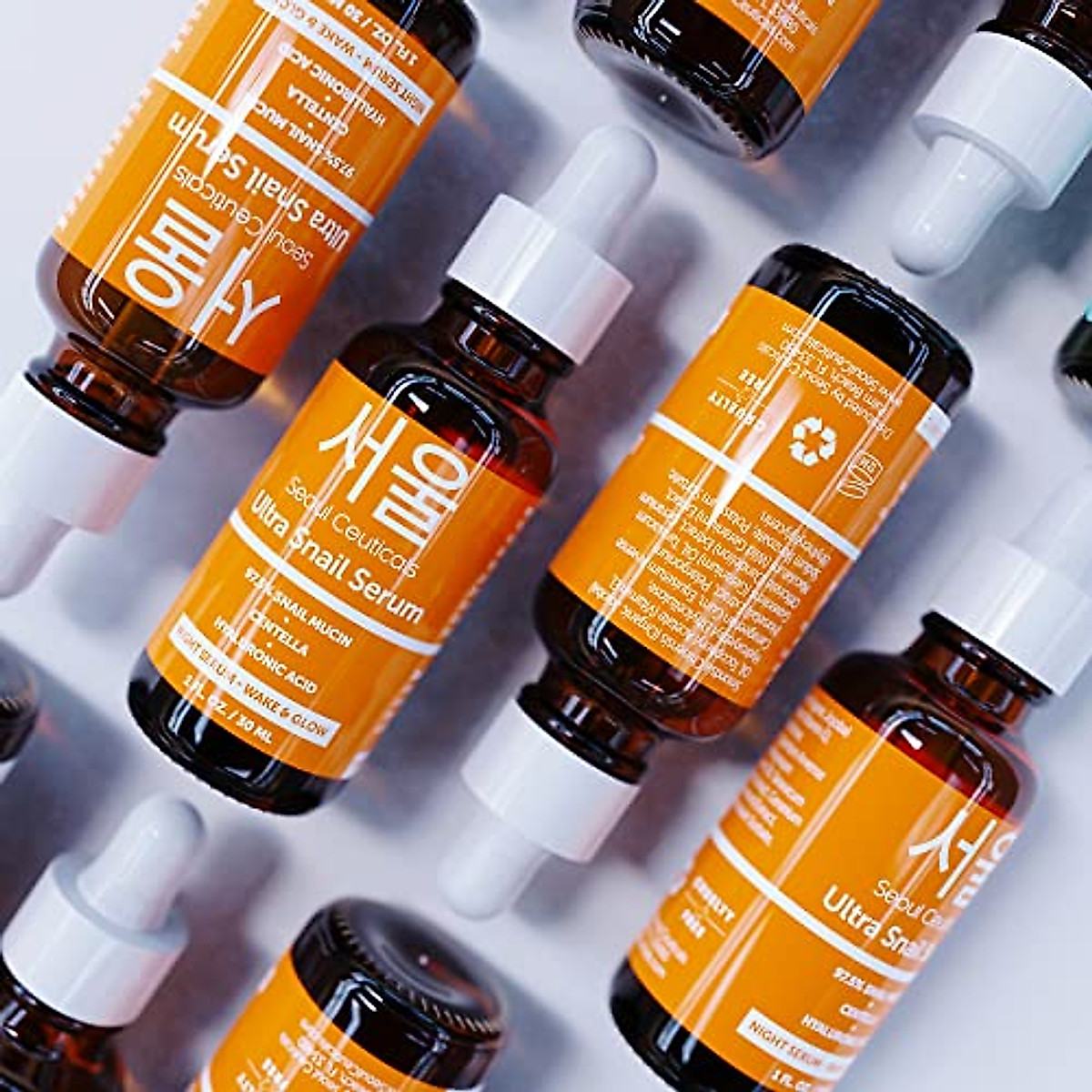 SeoulCeuticals Korean Skin Care 97.5% Snail Mucin Serum – Korean Beauty Skincare Night Serum Hyaluronic Acid for Face Contains K Beauty Snail + Centella Asiatica - Potent Anti Wrinkle Serum 1oz