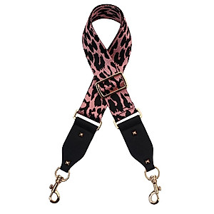 Adjustable Purse Strap Replacement Guitar Style Multicolor Canvas 90cm-135cm Crossbody Strap for Handbags (Color-08)