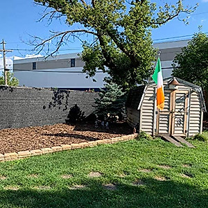 Orgrimmar Privacy Screen Fence Black 6’x50’ Heavy Duty Garden Fence Mesh Shade Net Cover for Outdoor Wall Porch Patio Backyard Balcony