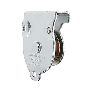 AuInn Ceiling Mount Single Pulley 1-1/2 Inch Wall Mount Pulley Ceiling Pulley for 3/8" Wire or Rope, Pack of 6