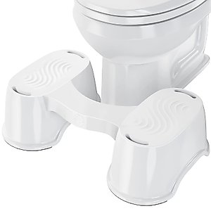 Pipishell Toilet Stool, 7” Bathroom Stool for Toilet, Detachable Toilet Potty Step Stool for Adults and Kids, Ergonomic Toilet Footstool with Non-Slip Pad, PITS01