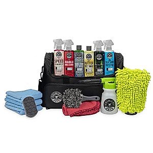 Chemical Guys HOL349 15-Piece Arsenal Builder Car Wash Kit with Foam Gun, Storage/Carrying Bag and (6) 16 oz Car Care Cleaning Chemicals (Works w/Garden Hose)